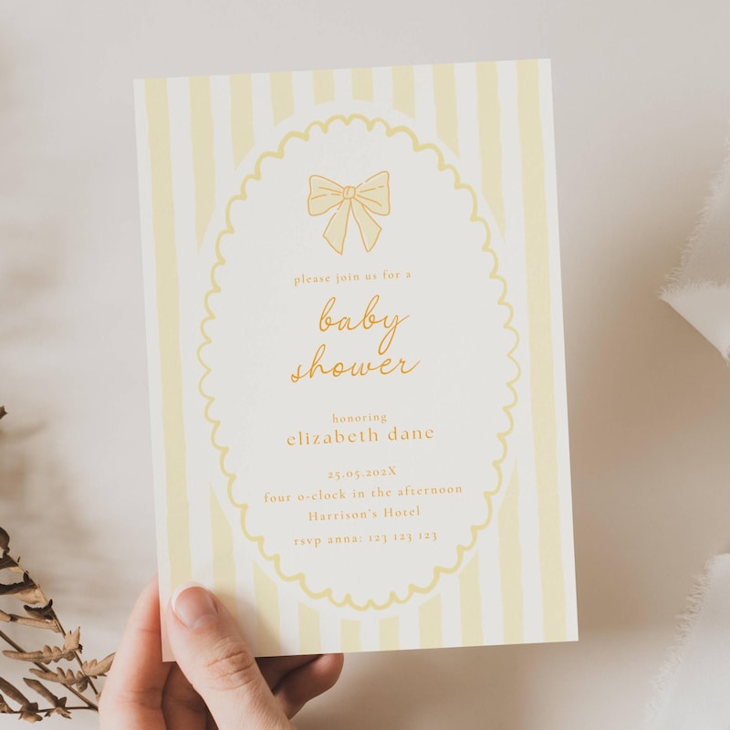 Butter Yellow Baby Shower Decor - Etsy