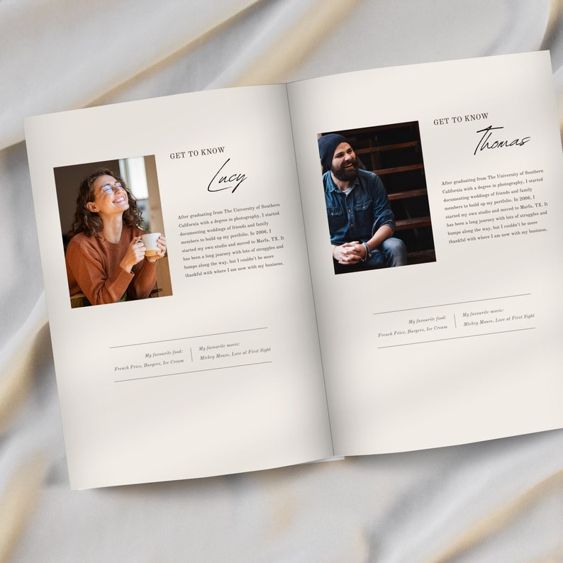 Adoption Profile Book Template Canva, Parent Profile Book Template ...