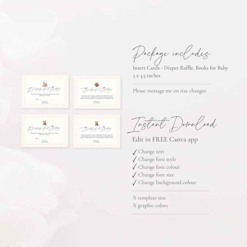 Can Bearly Wait Baby Shower Simple Invitation, Teddy Bear, Books for ...