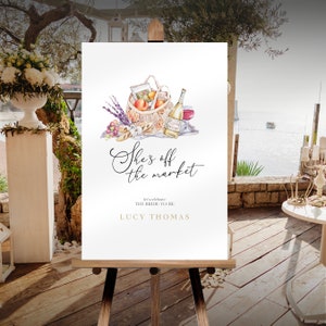 Fresh off the Market Bridal Shower Sign, off the Market Bridal Shower ...