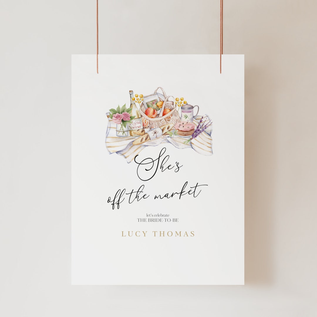 Off the Market Bridal Shower Sign, Fresh off the Market Bridal Shower ...