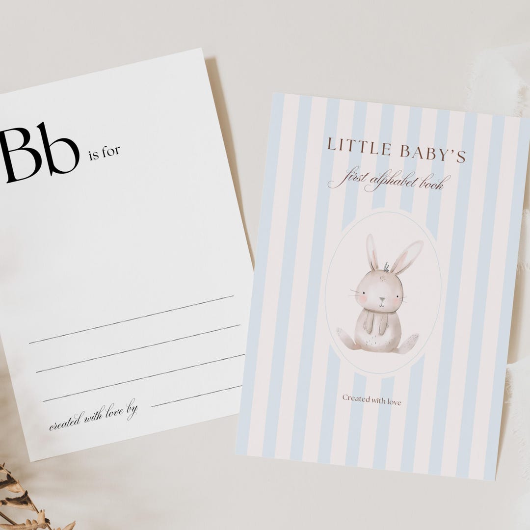 Baby First Abc Book Template, Alphabet Book Template, Abc Book Template ...