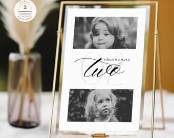 Wedding Template When We Were, Table Numbers Wedding Baby Photos ...