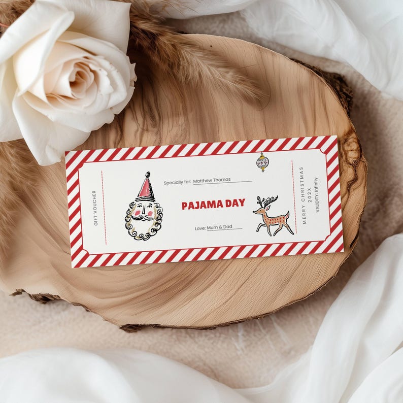 Editable Christmas Coupon Book for Kids, Printable Gift Vouchers ...