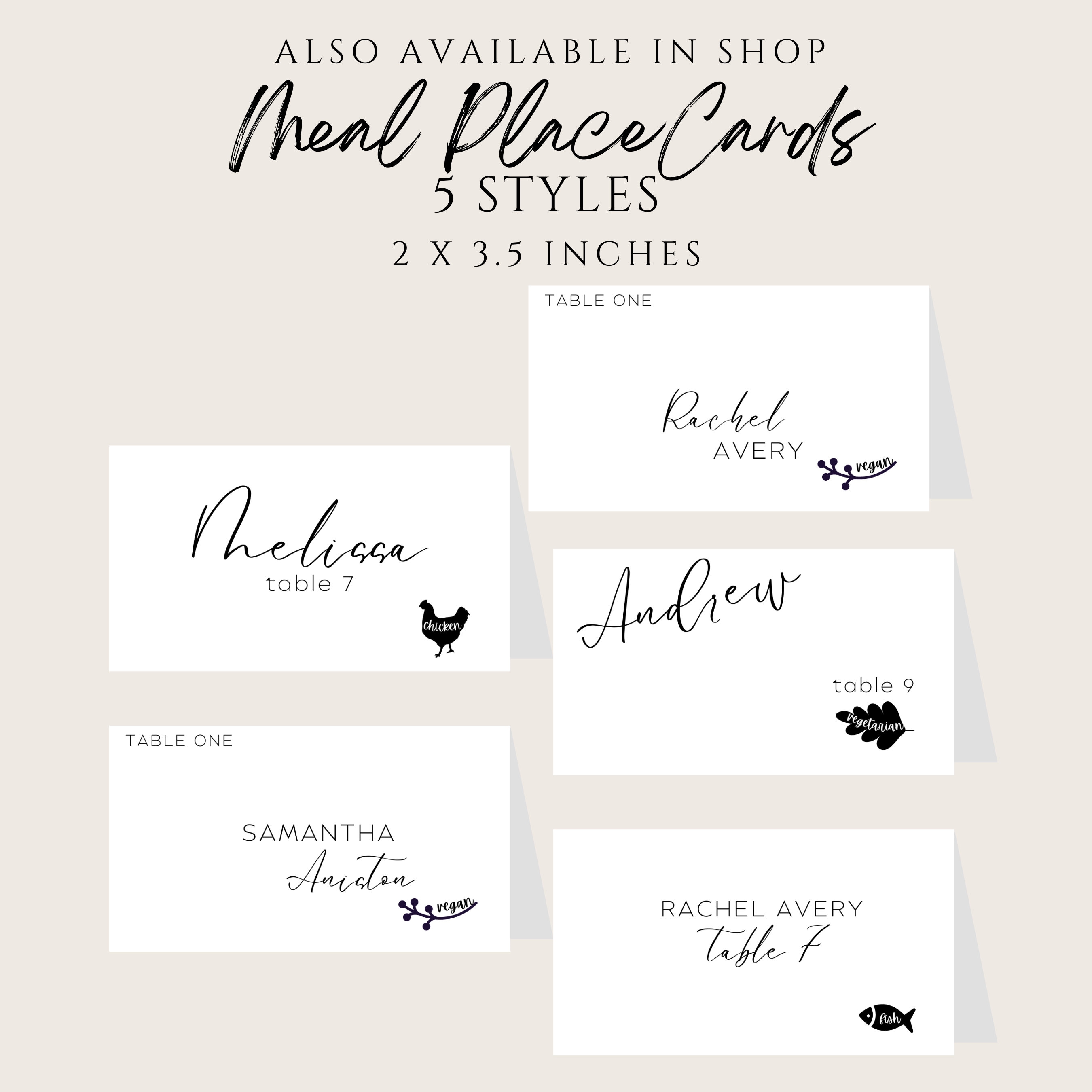 Meal Options Wedding Invitations Instant Download Menu Choice Card Meal ...