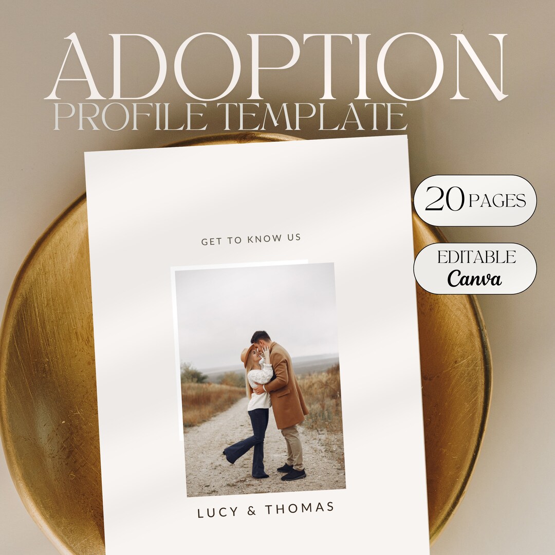 Adoption Profile Book Template, Adoption Book Template, Parent Profile ...