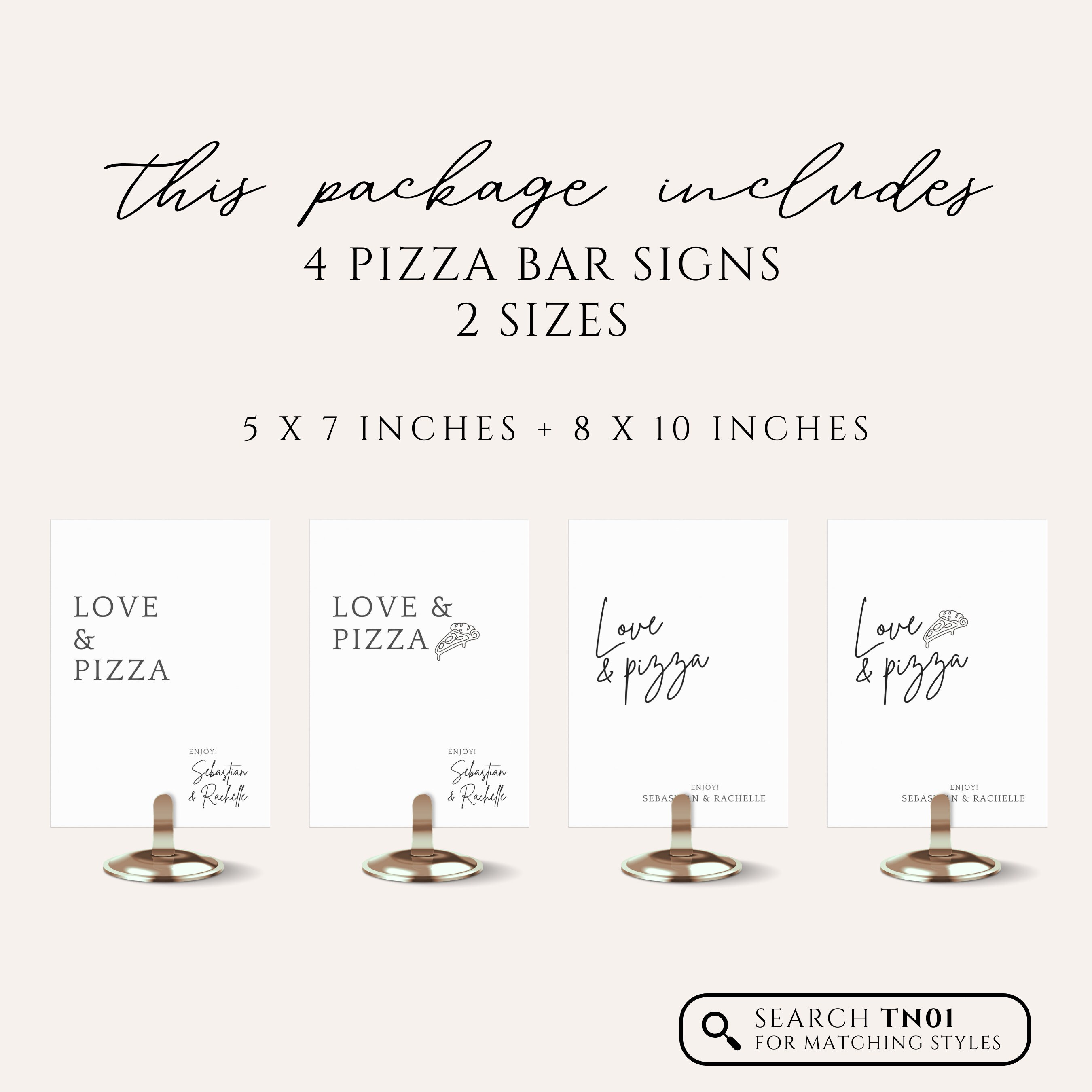 Pizza Printable Sign Pizza Printable Sign Editable Template Instant ...