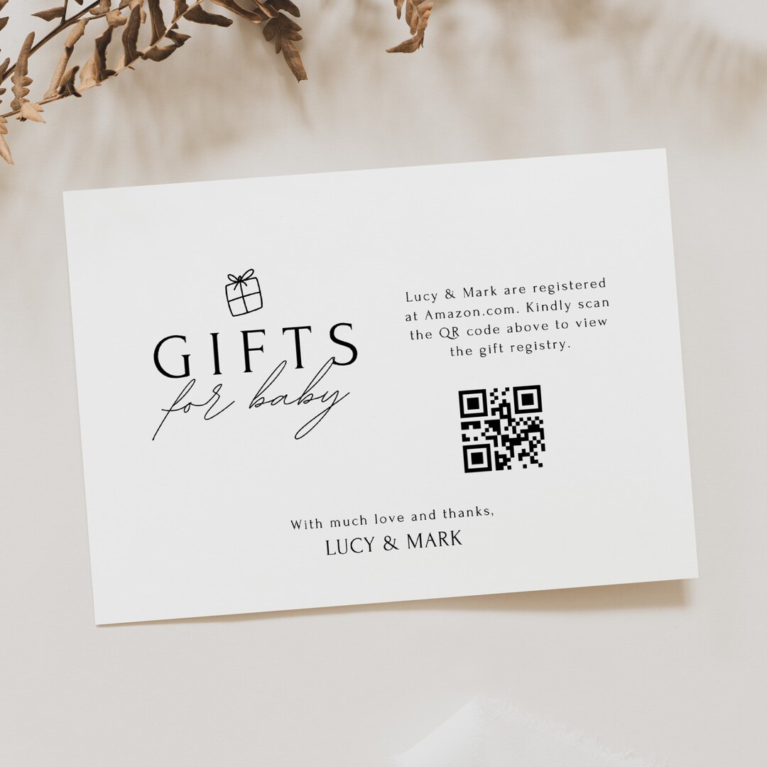 Baby Shower Registry Must Haves Qr Code for Baby Shower Registry Baby ...