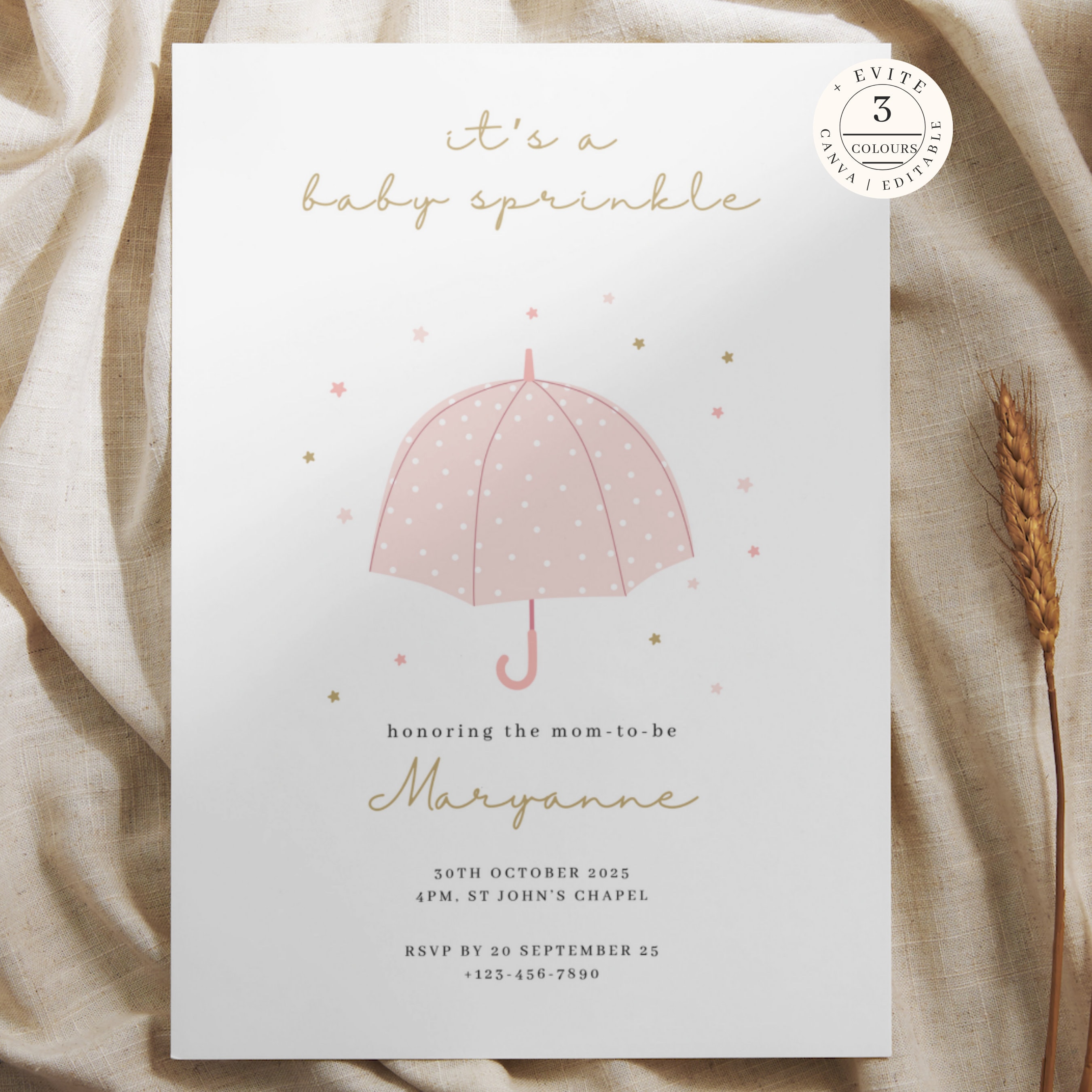 Mobile Baby Sprinkle Invite, Baby Shower, Sprinkle Baby Shower ...