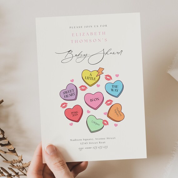 Invitaciones Para Baby Shower Con Amor