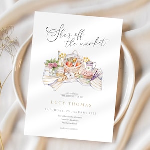 She's off the Market Bridal Shower Invitation, off the Market Bridal ...