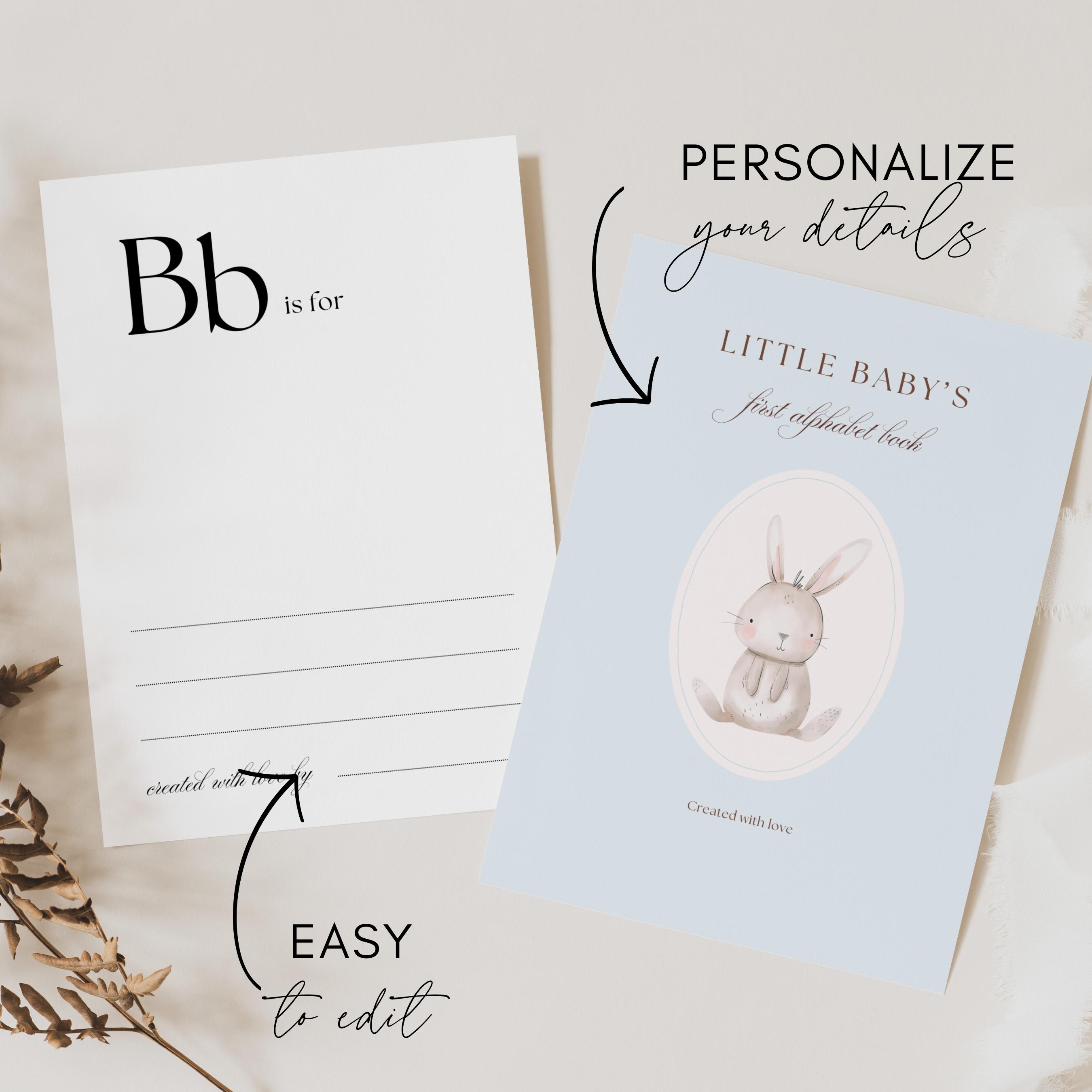 Baby First Abc Book Template, Alphabet Book Template, Abc Book Template ...