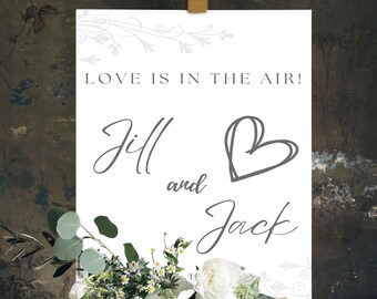 Editable, Elegant Modern Minimalist Simple Wedding Sign-02. Edit and ...