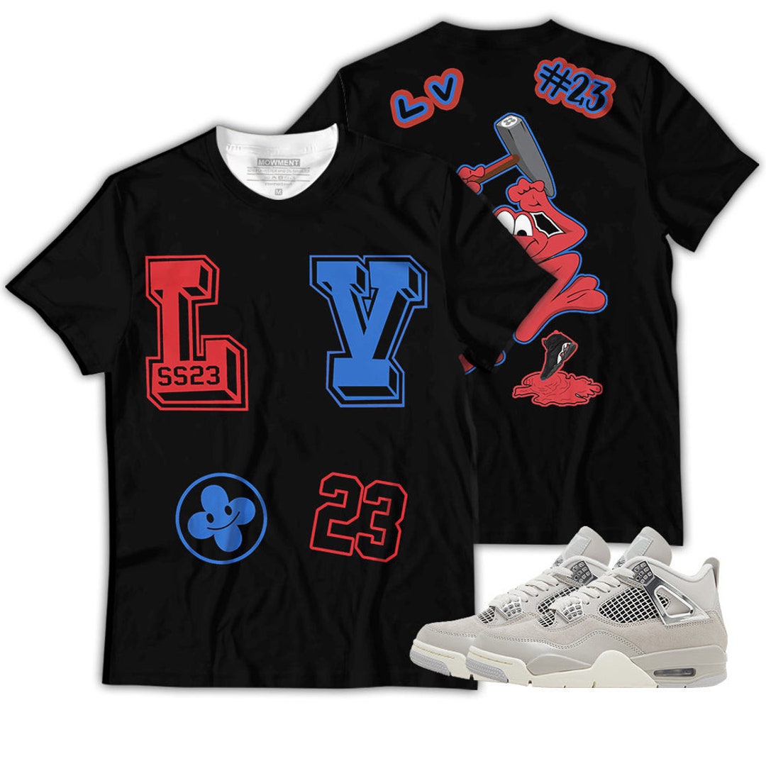 Graffiti Outfit Black Shirt to Match Sneaker Playoffs 8s Tee - Etsy