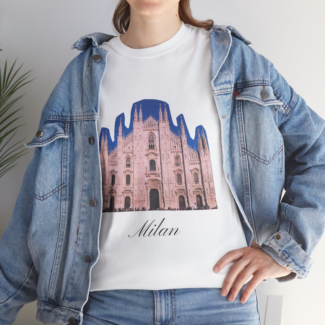 Milan Italy Catherdral T Shirt, Milan Italy Shirt, Milan Graphic Tee ...