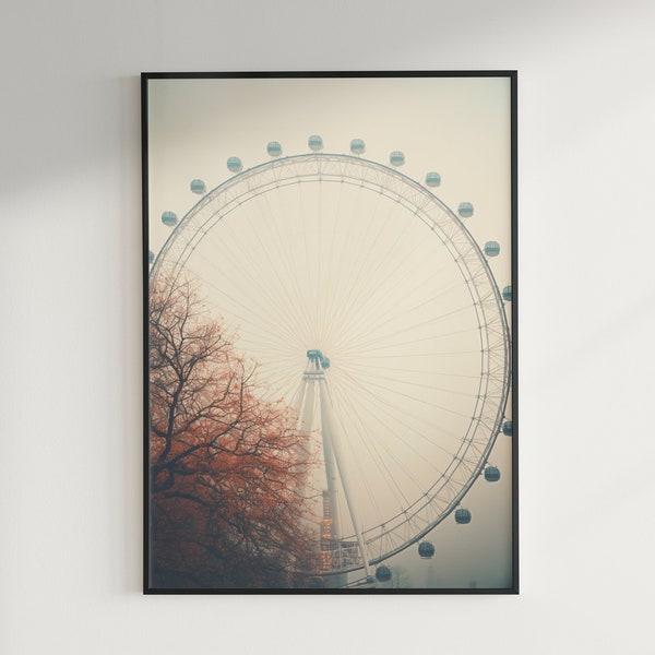 Ferris Wheel Print - Etsy