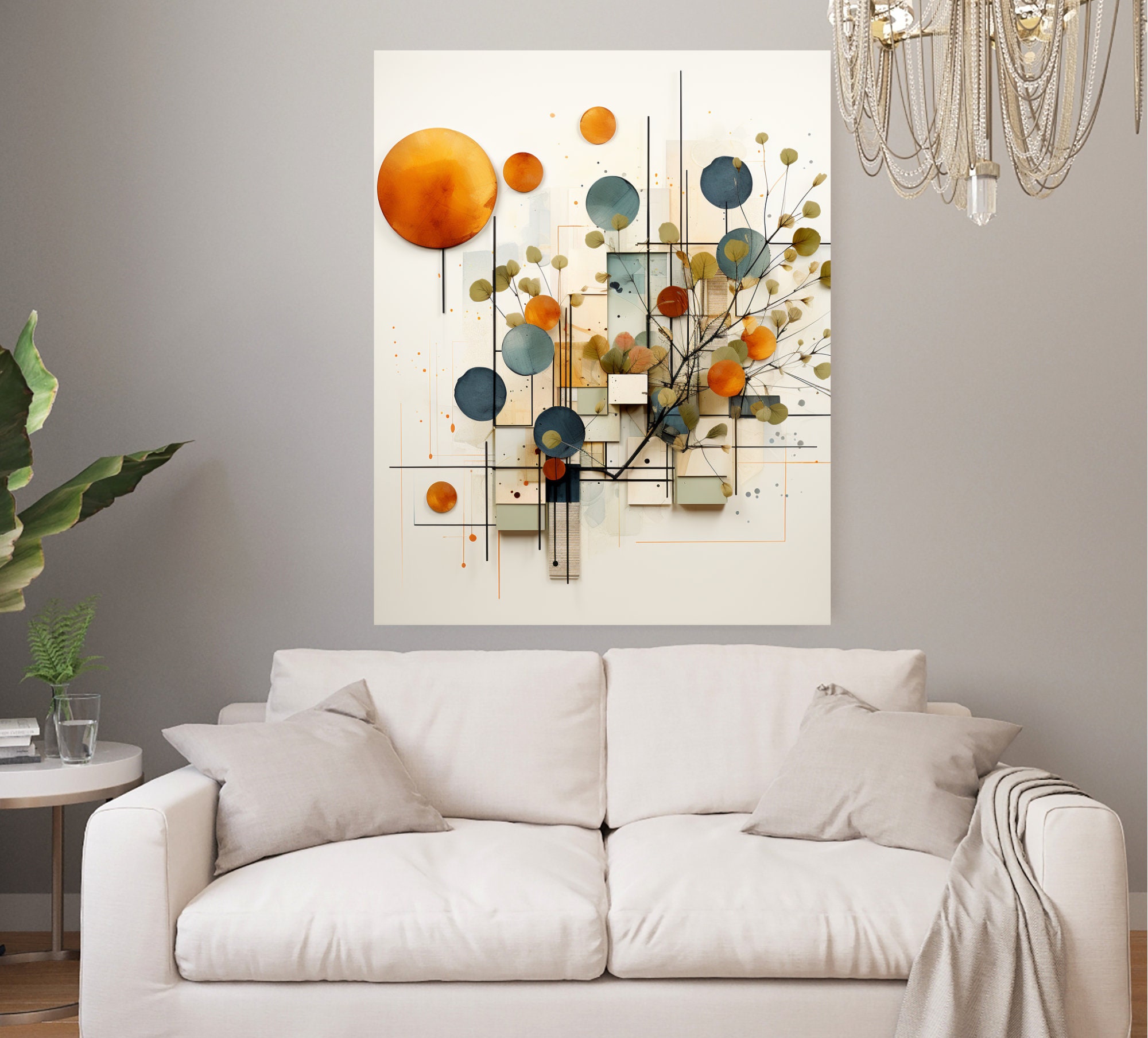 Printable Geometric Wall Art PDF, Home Wall Art Prints, Office Wall Art ...