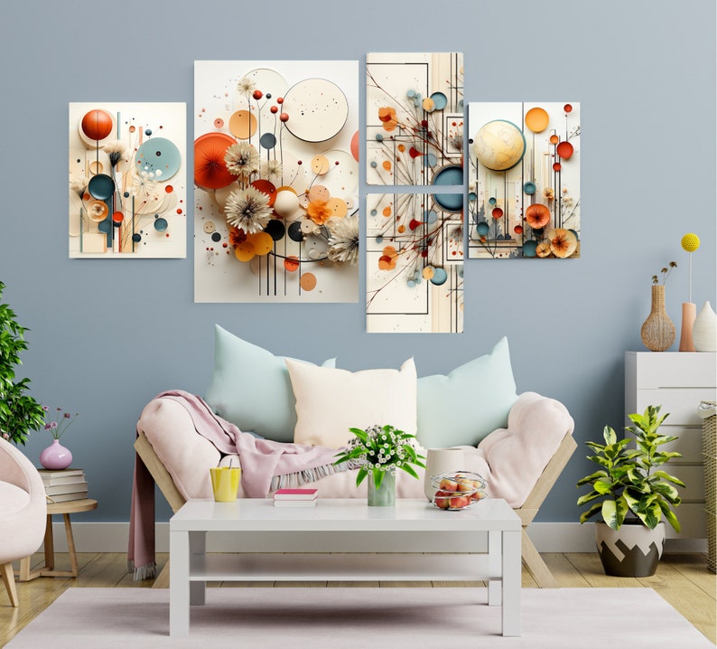 Printable Geometric Wall Art PDF, Home Wall Art Prints, Office Wall Art ...