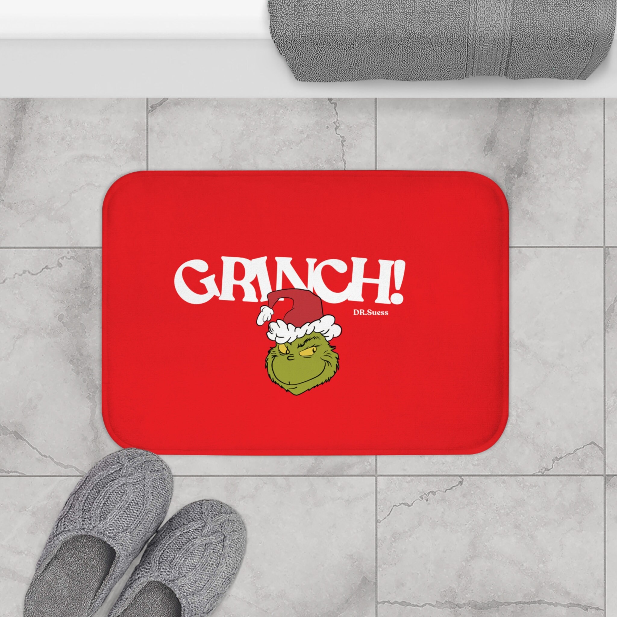 Dr.seuss Grinch Bath Mat - Etsy
