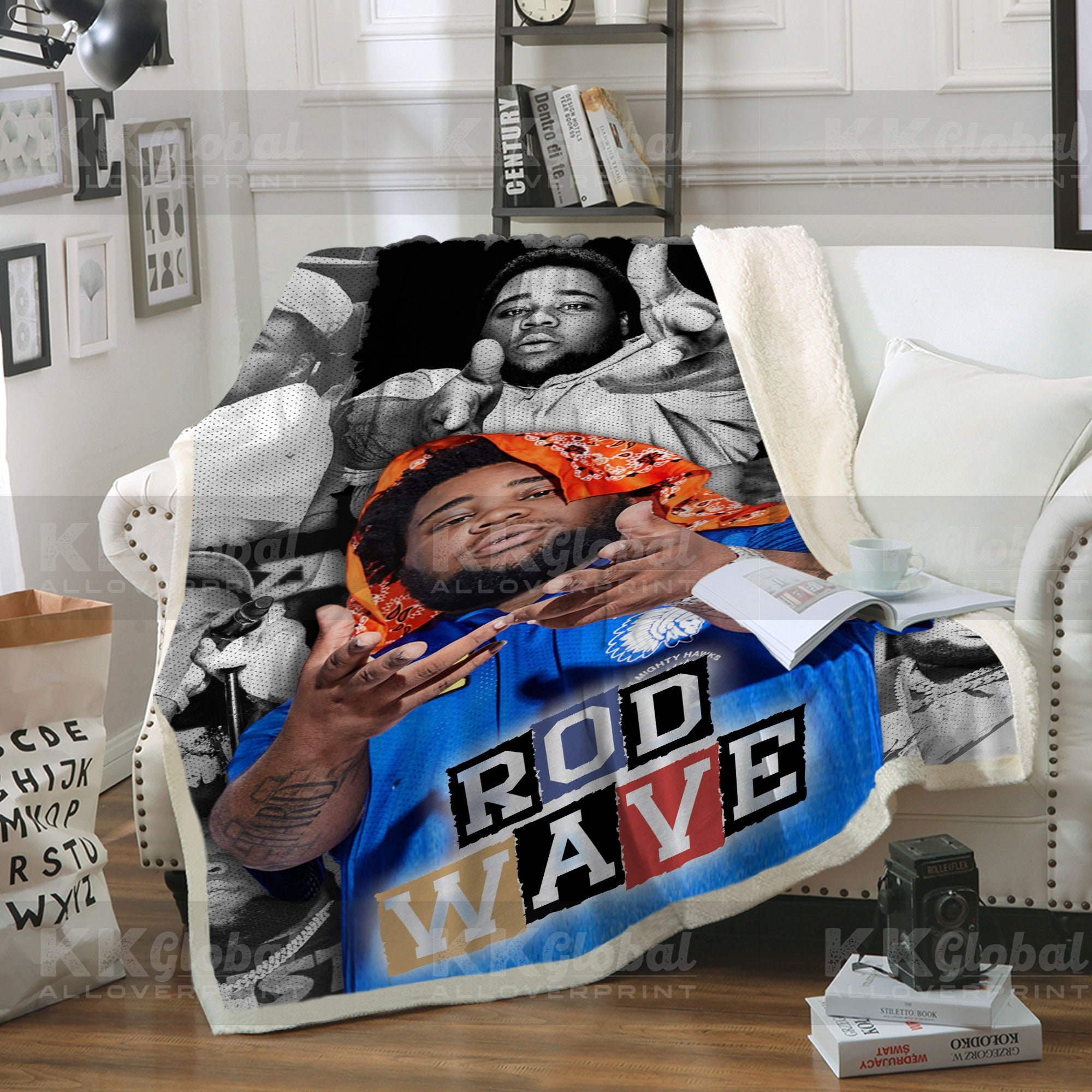 Rod Wave black Blanket Fleece, Rod Wave Tour 2023 Blanket sold by ...