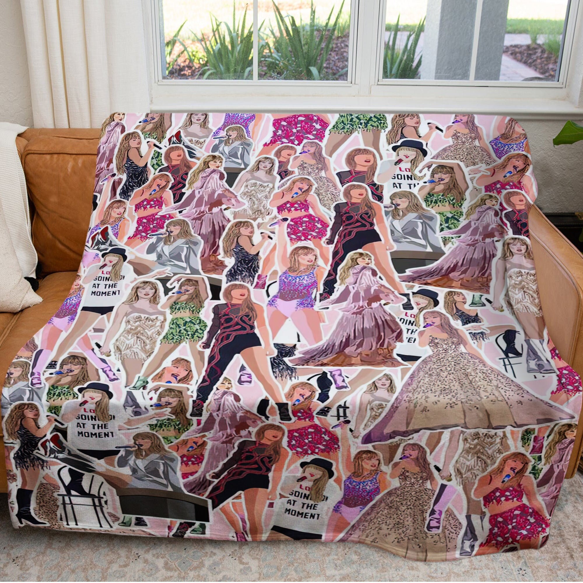 Taylor Outfit Sticker Blanket, Taylor Stickers, Pattern Fabric, Blanket ...