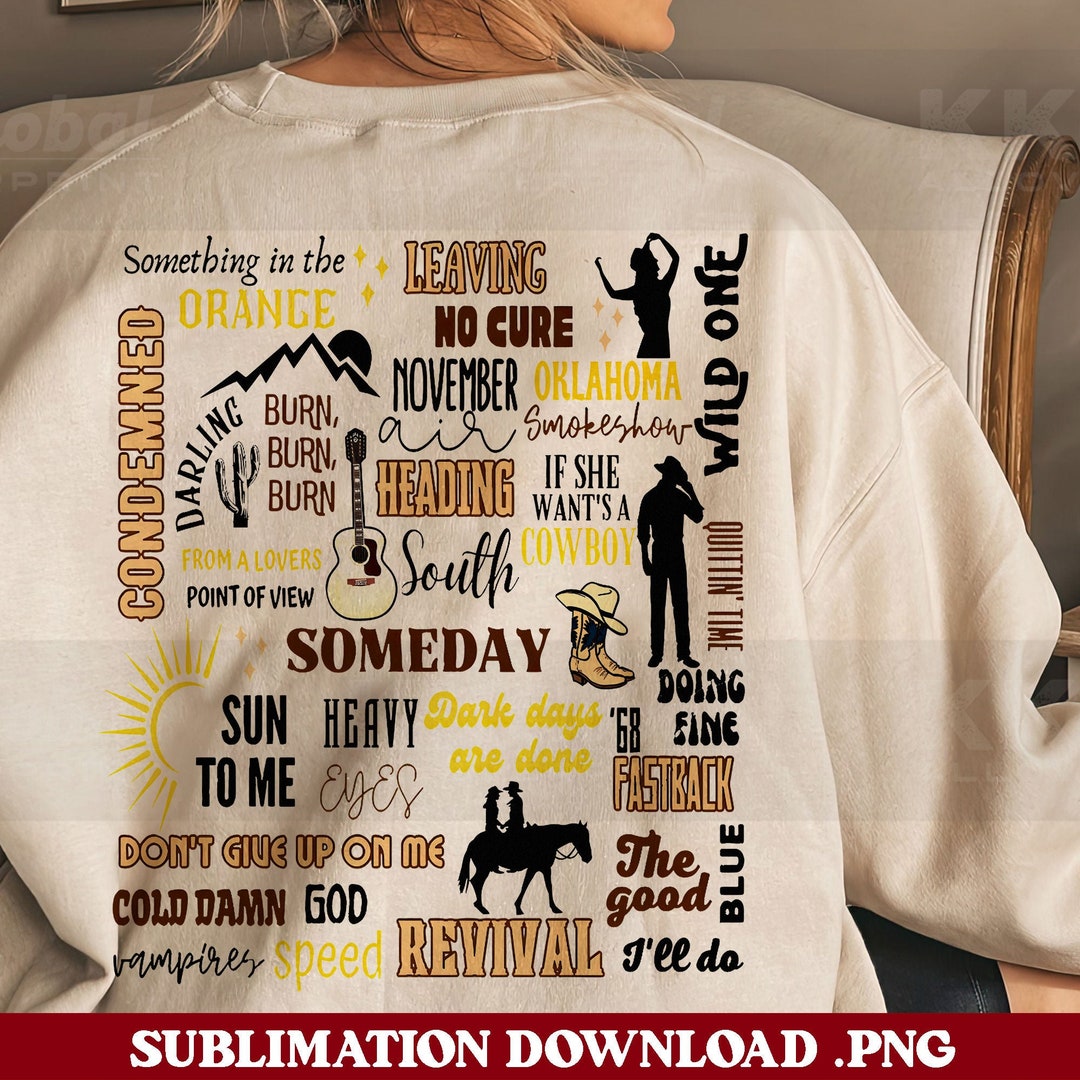 Zach Bryan Doodle Png Instand Download Sublimation File Png - Etsy