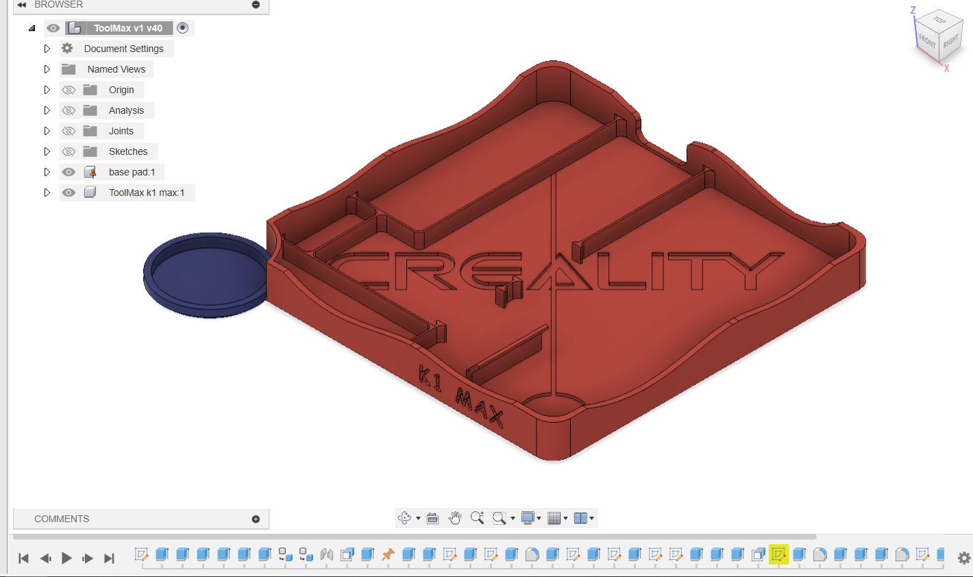 Creality K1 / K1 Max Tool Box V1 / Hidden Rotatable / Not a Physical ...