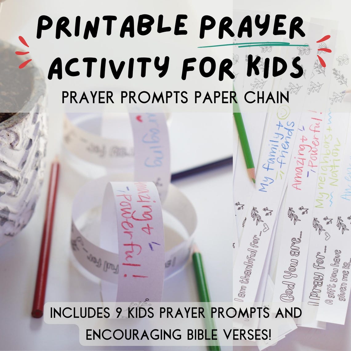Printable Prayer Activity for Kids, Christian Preschool Printable ...