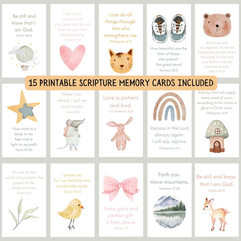 Fall Bible Verse Craft Printable, Scripture Activity Bundle, Kids ...