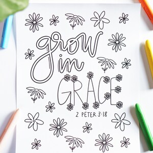 Spring Bible Verse Coloring Sheets Set 2 Printable - Etsy