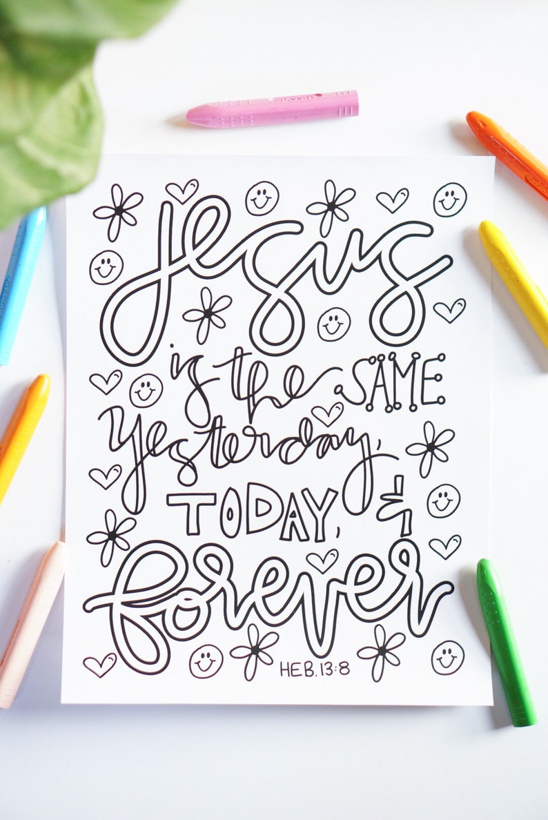 Spring Bible Verse Coloring Sheets Set 2 Printable - Etsy