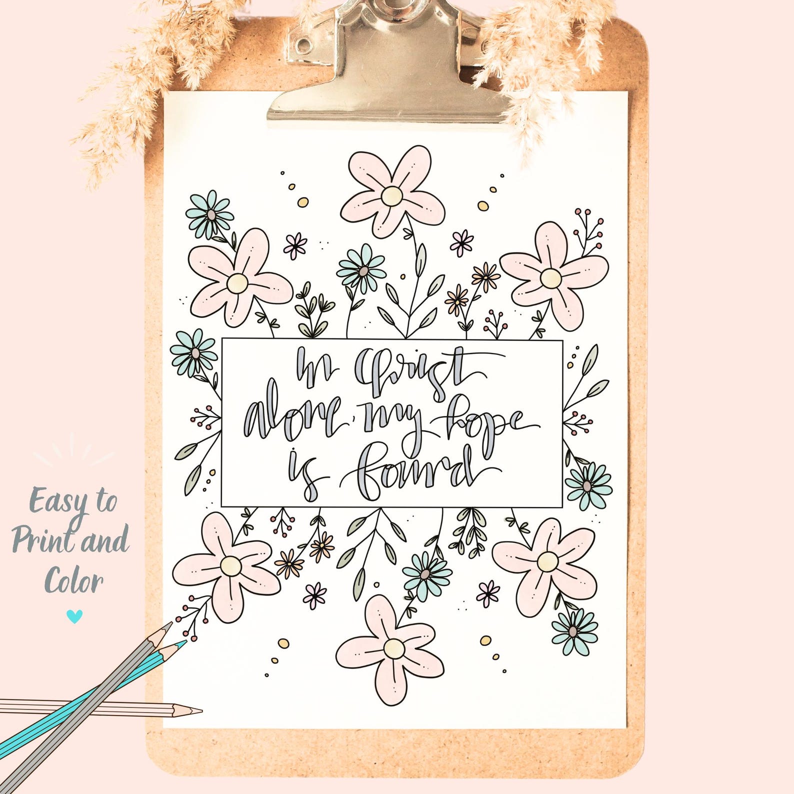 Christian Coloring Book Printable Bundle: Bible Verse Designs (digital ...