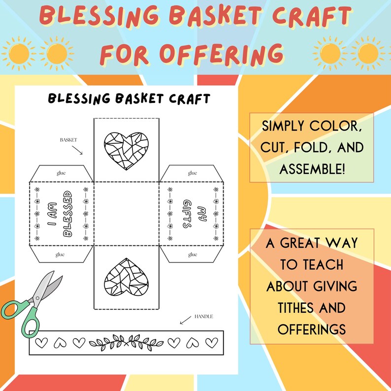 Christian Summer Kids Activities Bundle: Bible Crafts & Coloring Pages ...