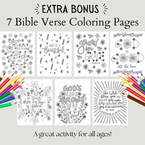 Alphabet Tracing Cards: Bible Verse Coloring Sheets (digital Download ...