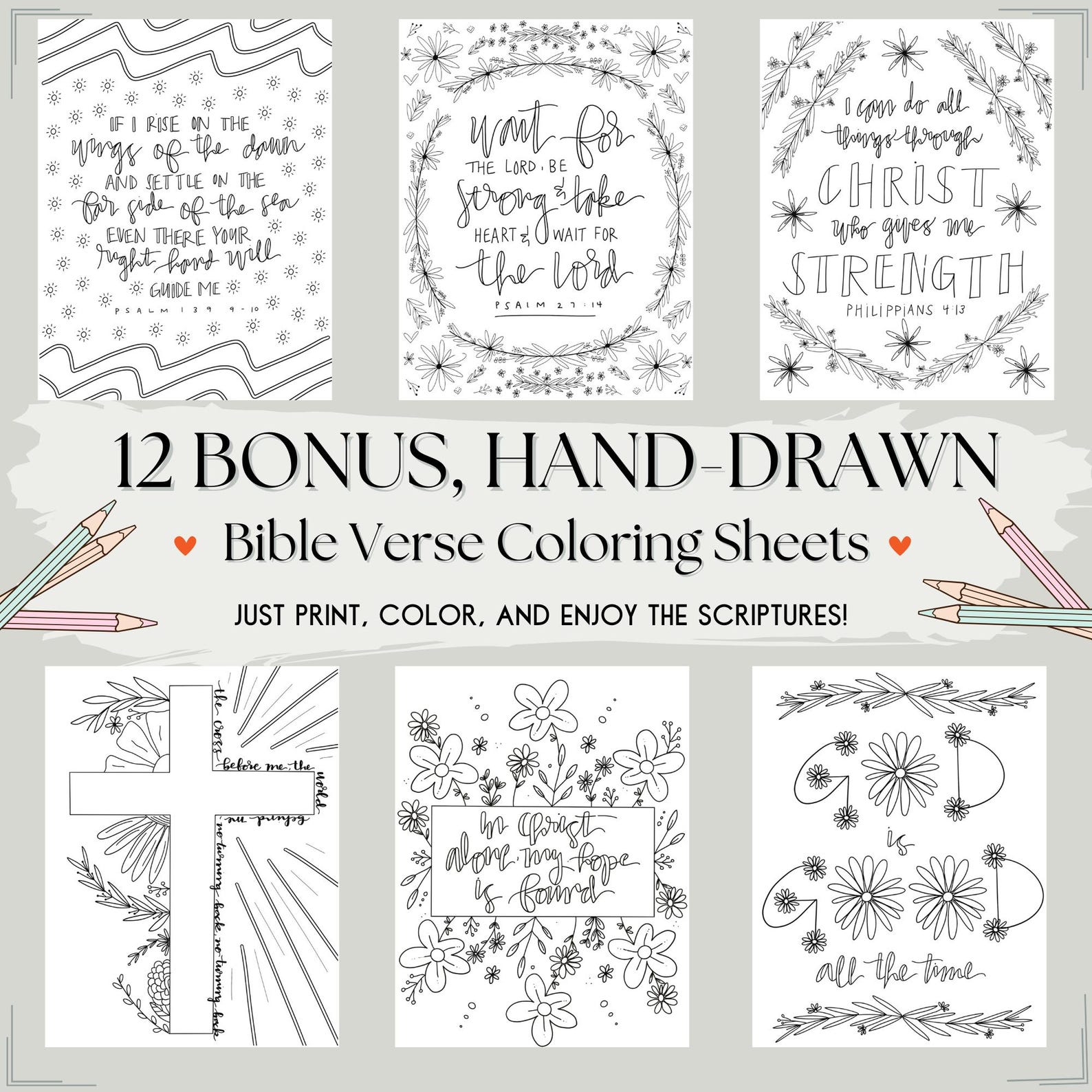 Valentines Day Bible Printable Craft, Scripture Activity, 1 Corinthians ...