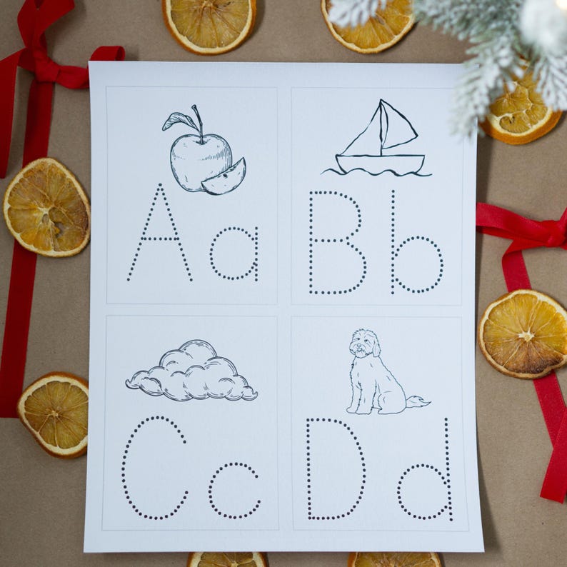 Alphabet Tracing Flash Cards Printable, Letter Tracing, Bible Verse ...