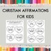 Christian Affirmation Coloring Activity Digital Download Bible Verse ...