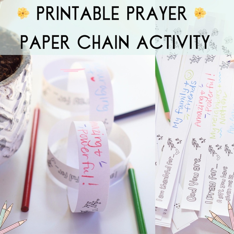 Teach Me to Pray Flower Craft Bundle for Kids, Prayer Prompt Cards ...