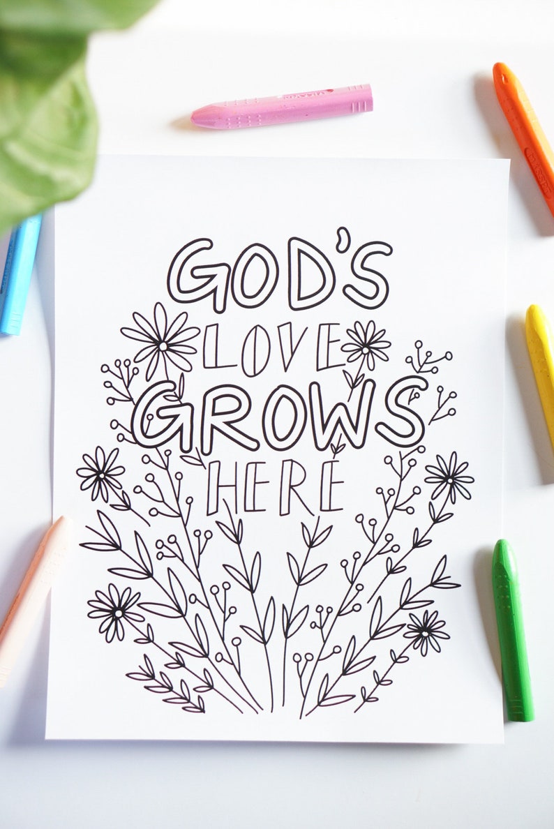 Spring Bible Verse Coloring Sheets Set 2 Printable - Etsy