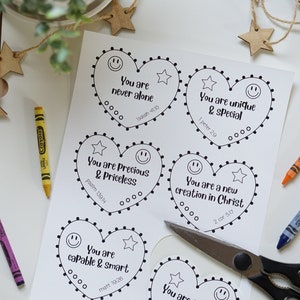 Christian Affirmation Coloring Activity Digital Download Bible Verse ...