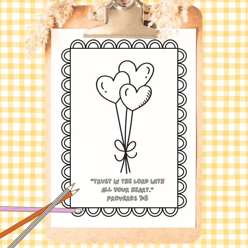 Spring Bible Verse Coloring Pages: Christian Kids Activity (digital ...