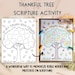 Christian Thanksgiving Bible Verse Coloring Activity Printable Bundle ...
