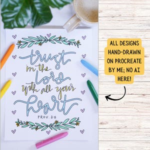 Bible Verse Fall Craft Printable Bundle, Bible Verse Coloring Pages ...