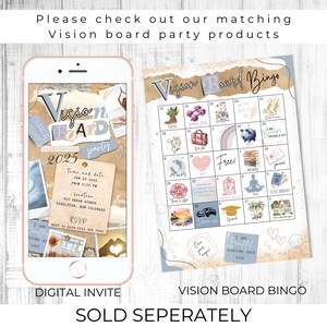 Thank You Gift Tags for Vision Board Parties Editable Digital Download ...