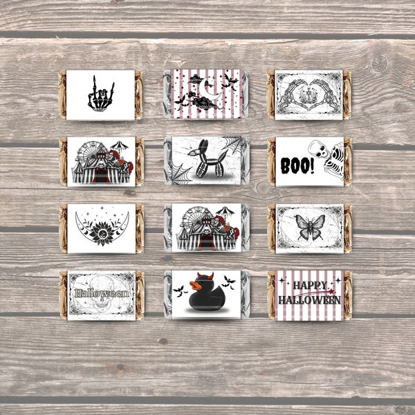 Mini Hershey Wrappers Template - Etsy