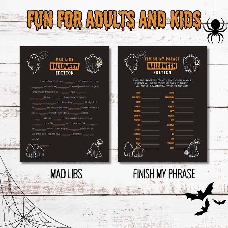 Halloween Game Bundle: Printable Party Activities (PDF) - Etsy