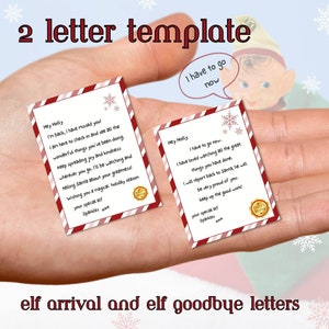 Editable Mini Elf Letters and Envelope. Printable Mini Elf Arrival ...