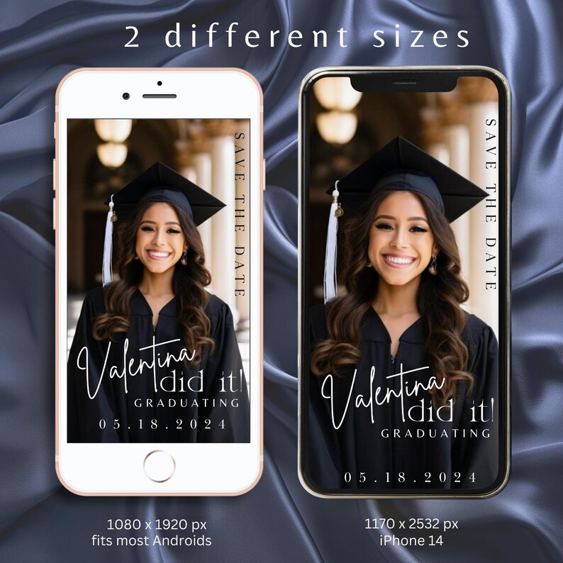 Save the Date Graduation Digital Animated Evite for Mobile Phone. Save ...