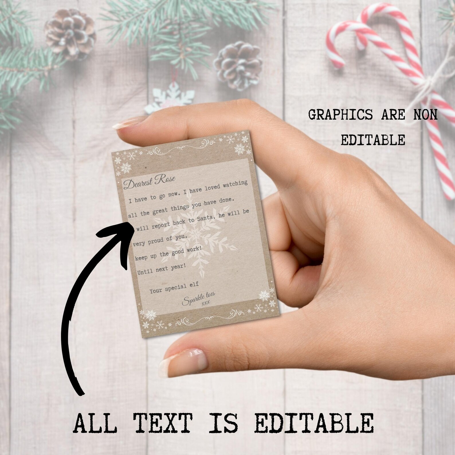 Editable Mini Elf Letters and Envelope. Printable Mini Elf Arrival ...