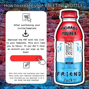 Prime Hydration Valentine Cards: Fun Kids' Digital Download (canva ...